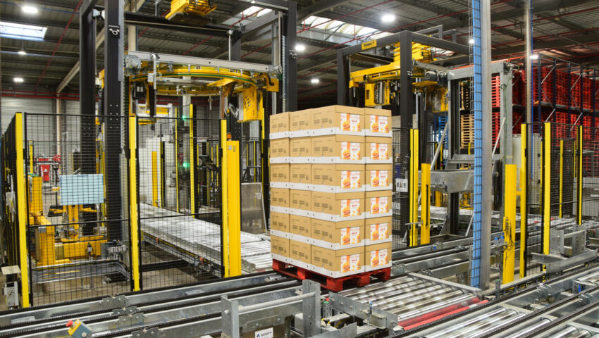 Scott Automation | Multi-phase palletising and pallet transport…