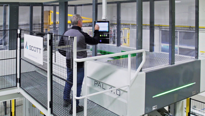 Scott | End-of-line palletising project with pal 4.0 and double infeed